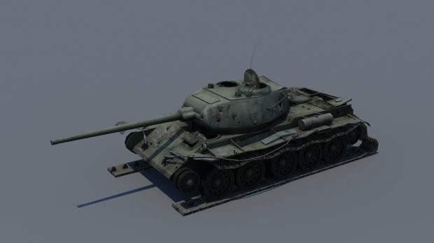 Prototype T-44-85 Free 3D Model - .obj .max .dds - Free3D