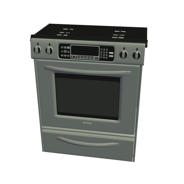 Stove with Range v1 Free 3D Model - .obj .stl - Free3D