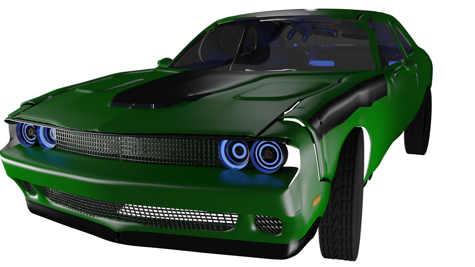 Dodge challenger Free 3D Model - .blend - Free3D