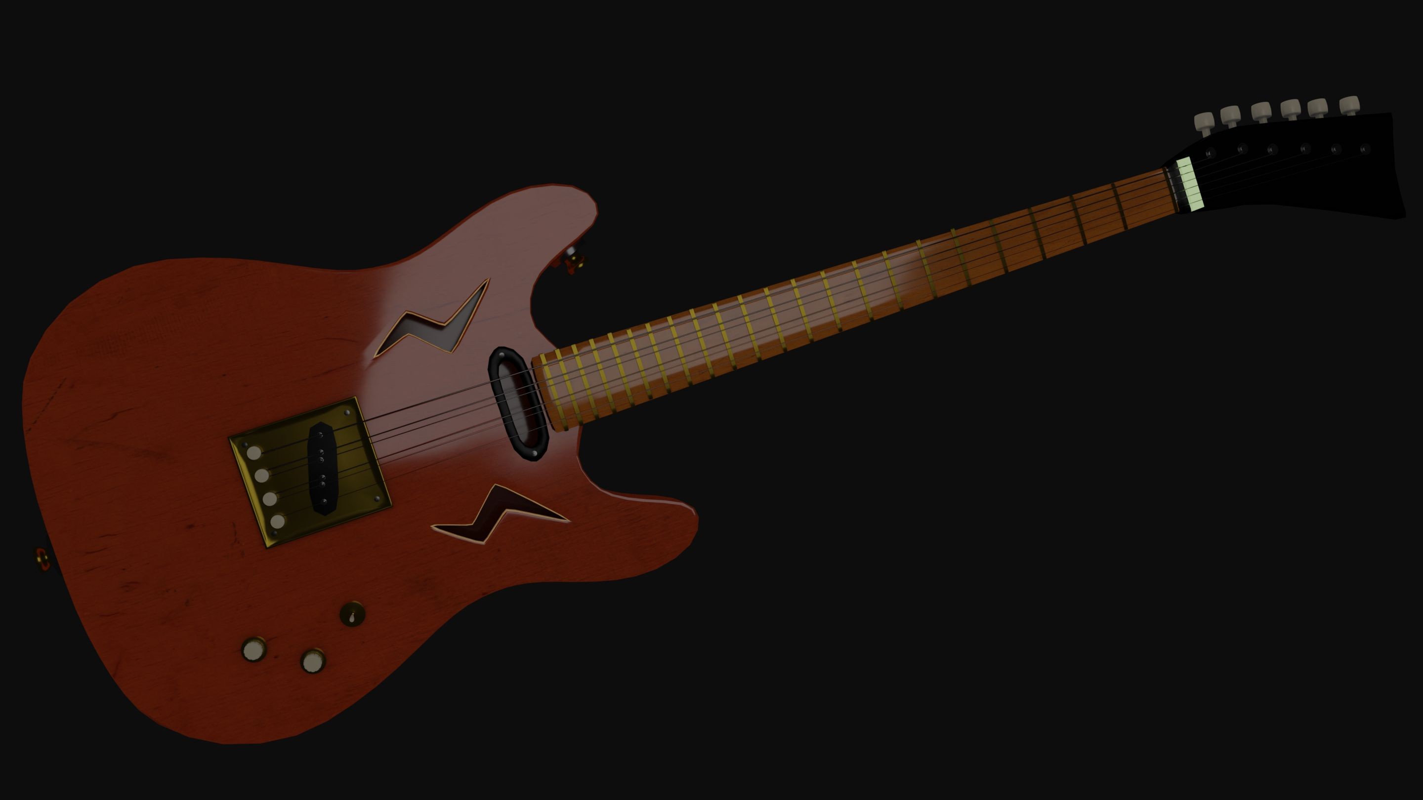 Electric Guitar Free 3D Model - .blend - Free3D