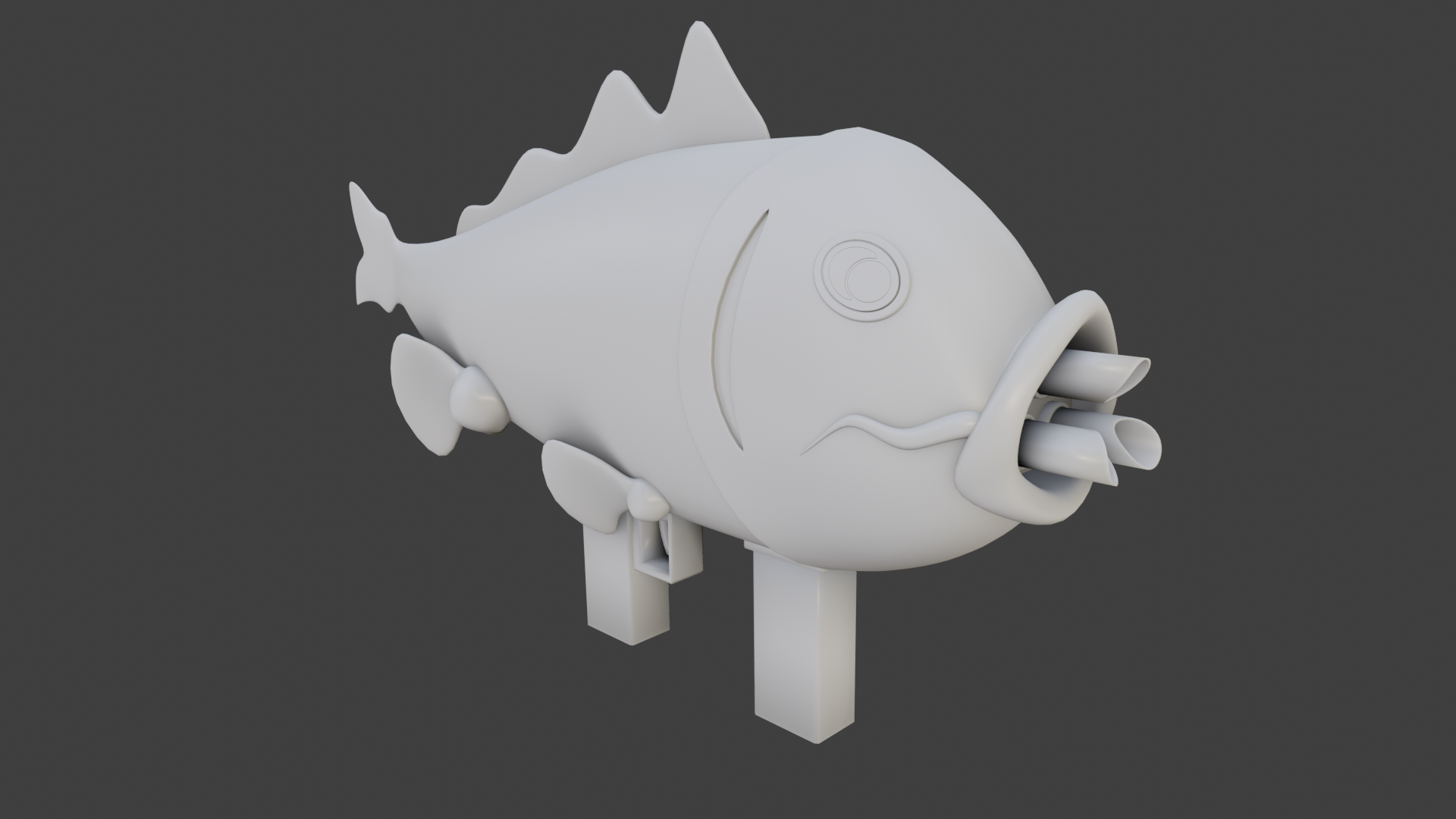 Fish Rocket Launcher Free 3D Model - .fbx .obj - Free3D