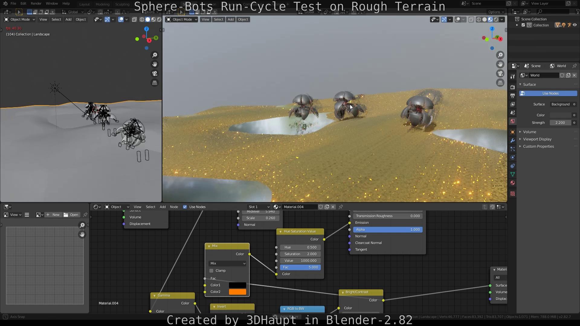不整地でのSphere-Botsの実行サイクルテスト 無料3Dモデル - .png .jpg .x3d .gltf .dae . .stl ...