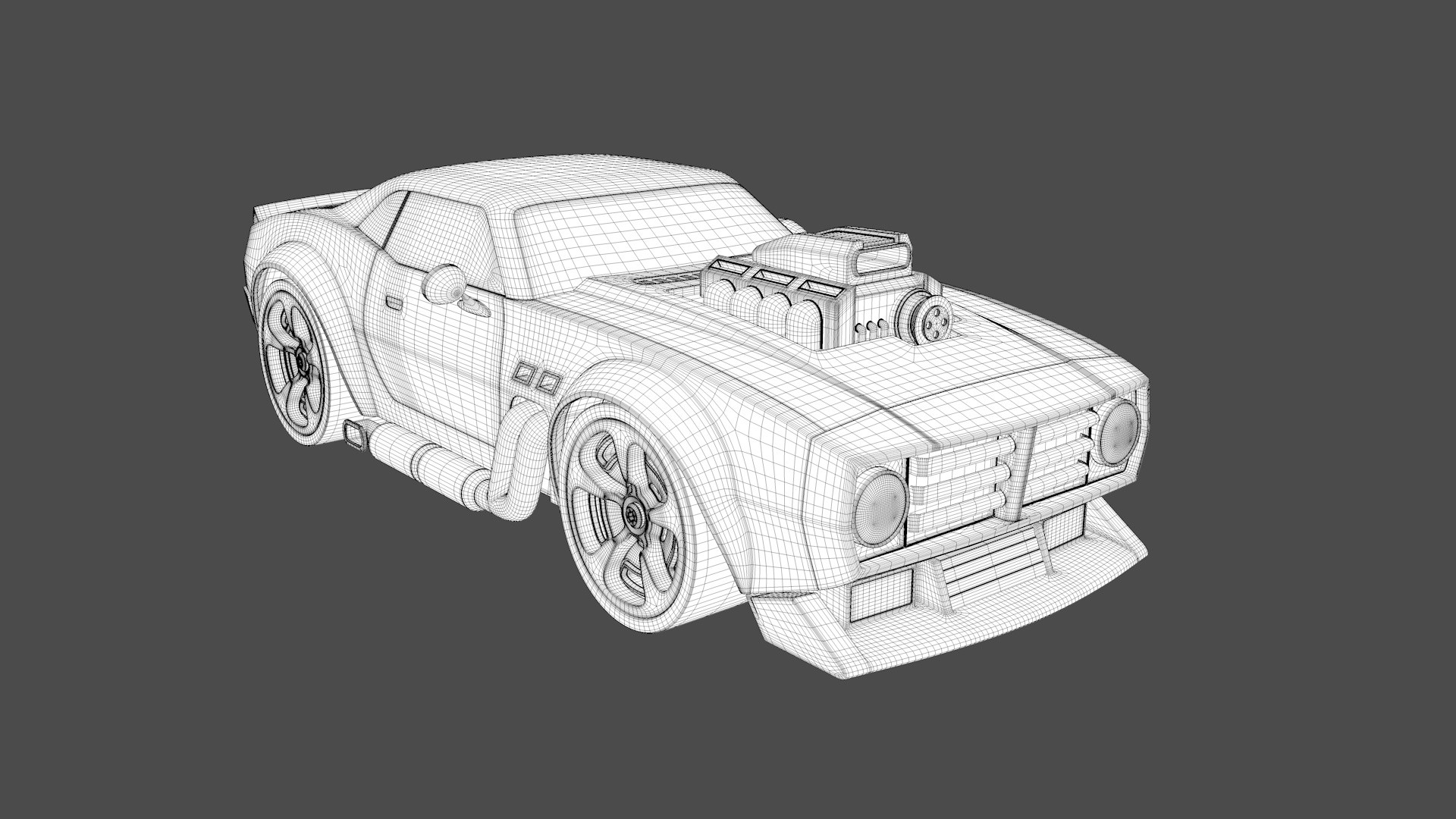 Muscle car Free 3D Model - .fbx .obj - Free3D
