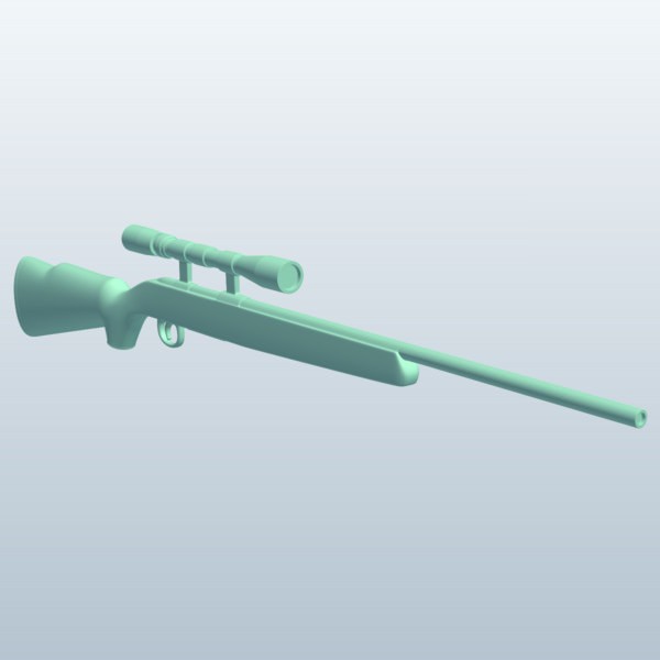 Hunting Riflebolt action v1 Free 3D Model - .obj .stl - Free3D
