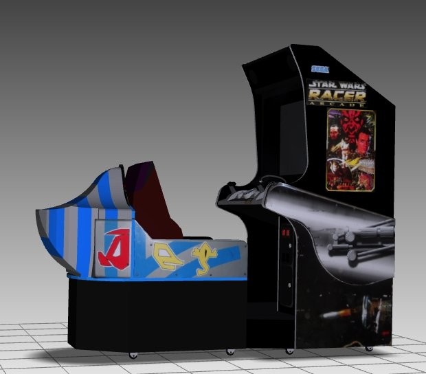 Star Wars Pod Racer Sitdown Arcade Machine Free 3D Model - .3ds - Free3D