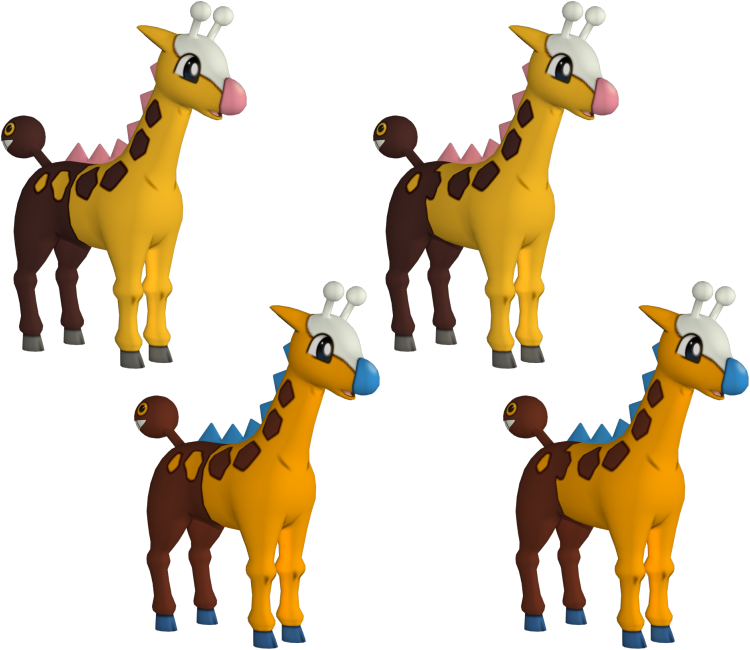 Girafarig (Pokemon) Free 3D Model - .dae .fbx - Free3D