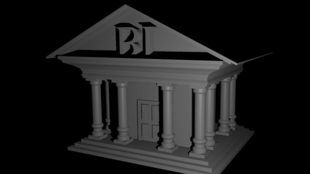 Bank building Free 3D Model - .3ds .blend - Free3D
