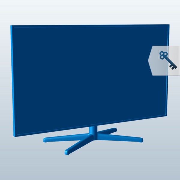 Modern Television set 1 v2 Free 3D Model - .obj .stl - Free3D
