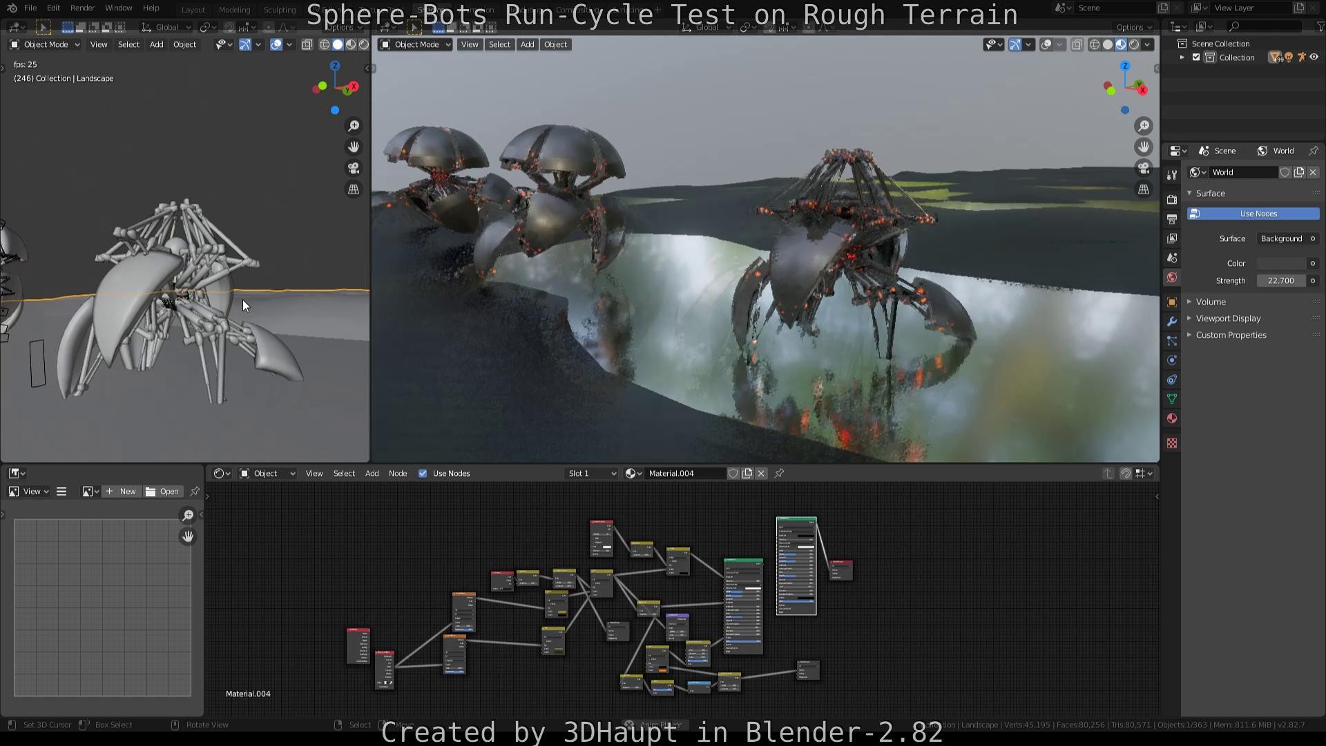 Sphere-Bots Run-Cycle Test on Rough Terrain Free 3D Model - .png .jpg ...