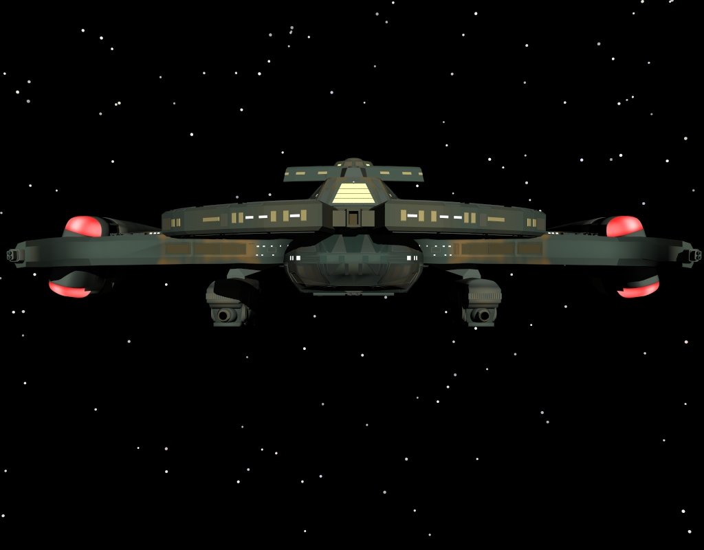 Negh Var class klingon spaceship Free 3D Model - .obj - Free3D