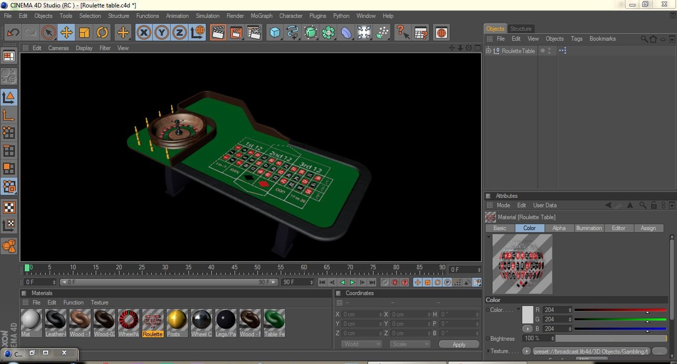 Tavolo della roulette Modello 3D gratuito - .c4d - Free3D