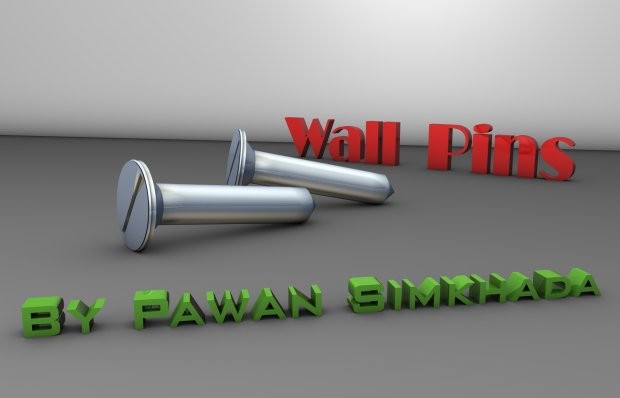 Wall Pins (Nails) Free 3D Model - .c4d - Free3D