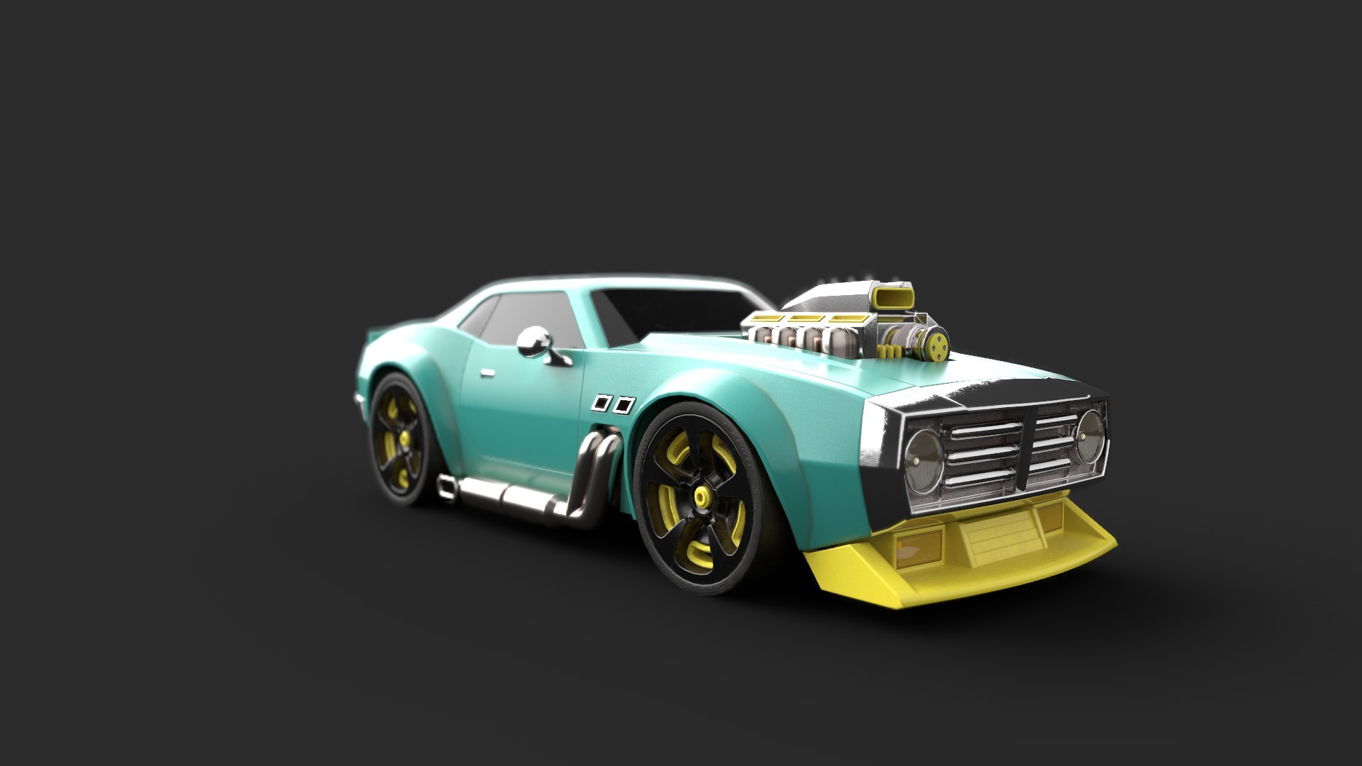 Muscle car Free 3D Model - .fbx .obj - Free3D