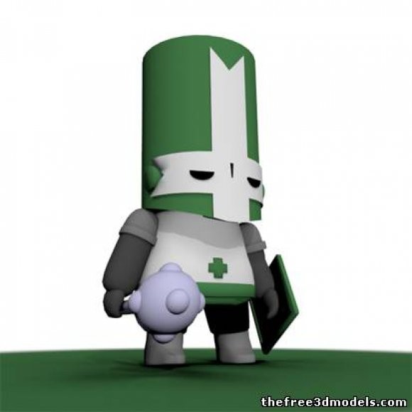 Castle Crashers Knight Free 3D Model - .obj .c4d - Free3D