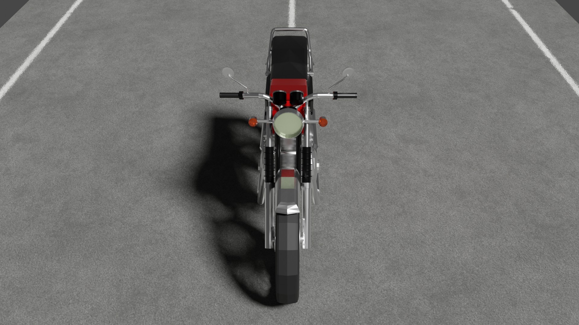 Simple Motorcycle 2 Free 3D Model - .blend - Free3D