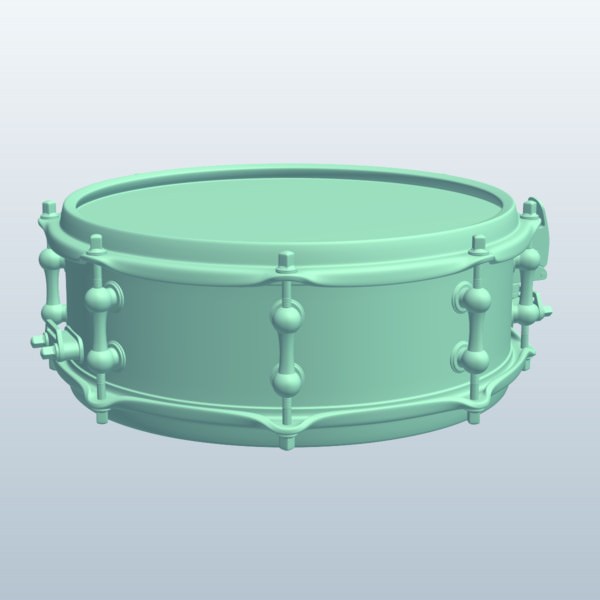 Snare drum V1 Free 3D Model - .obj .stl - Free3D