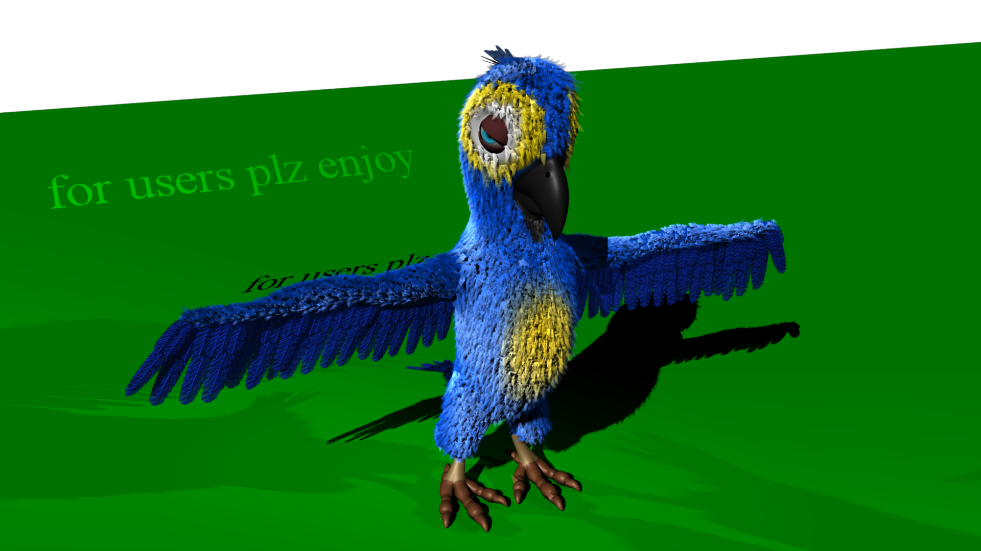 Cartoonic Parrot Free 3D Model - .ma - Free3D