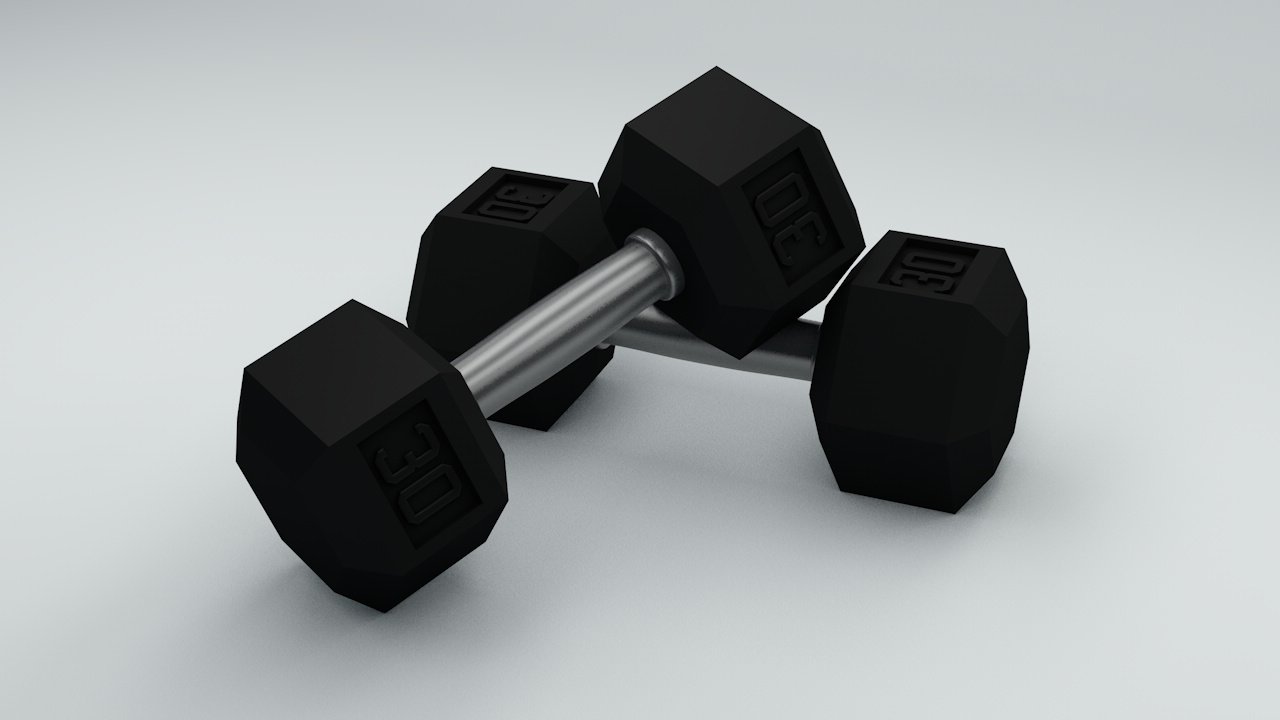 Dumbbell Free 3D Model - .obj - Free3D