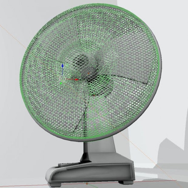 Fan Animated Free 3D Model - .3ds .obj .dae .blend .fbx .mesh .dxf .stl ...