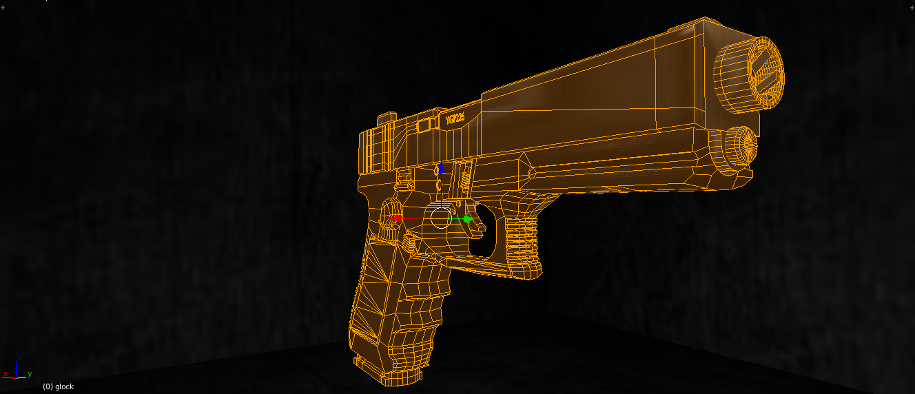 Pistol glock 9mm Free 3D Model - .3ds .obj .dae .blend .fbx .mtl .stl ...