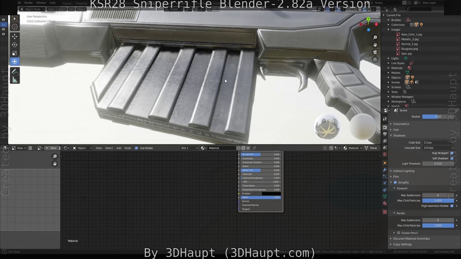 KSR28狙击步枪搅拌机2-82a版 免费的3D模型 - .textures .stl .ply .obj .gltf .fbx .dae .blender28 .blender - Free3D
