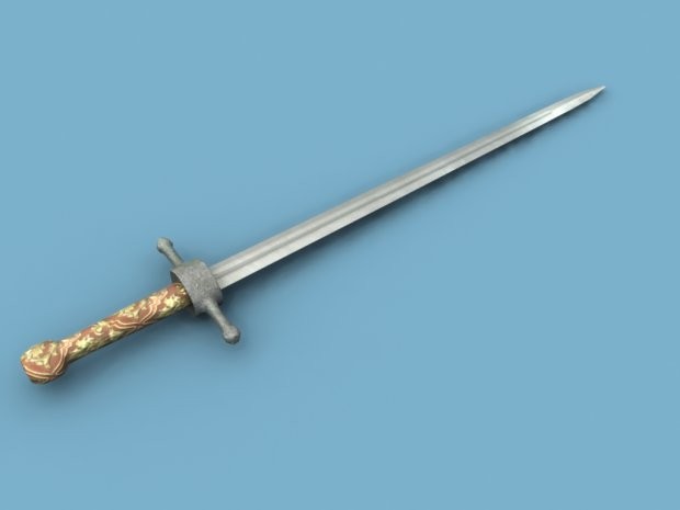 Medieval Sword Free 3D Model - .obj .mb .fbx - Free3D