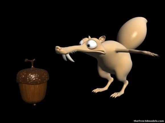 Ice Age Scrat Free 3D Model - .3ds .obj .max .sldprt - Free3D