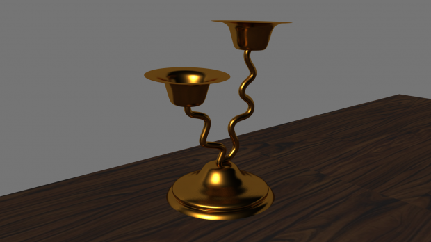Candlestick Free 3D Model - .obj .ma .mb .fbx .mtl - Free3D