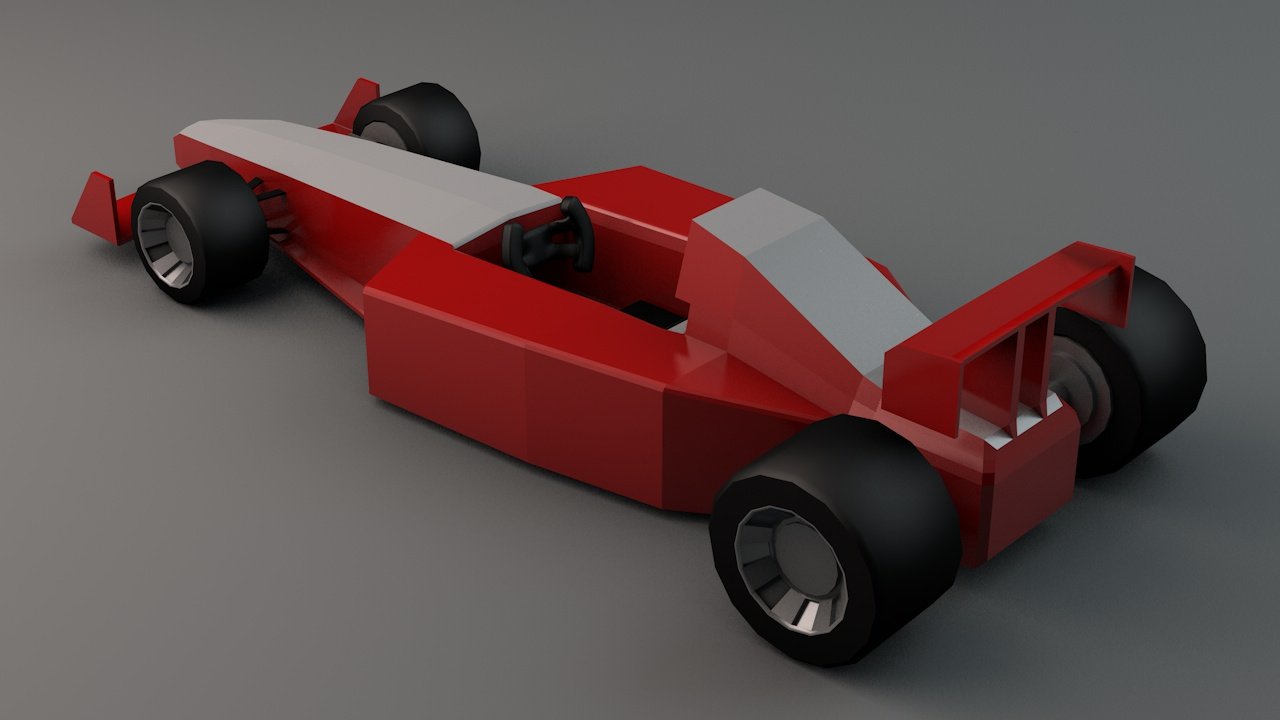 Low Poly Formula 1 Free 3D Model - .obj - Free3D