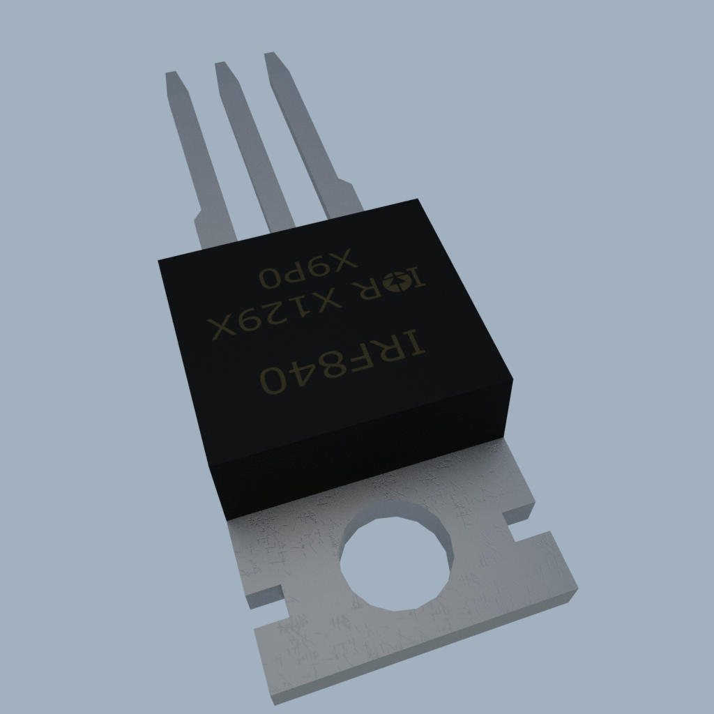 TO-220 transistor Free 3D Model - .blend - Free3D