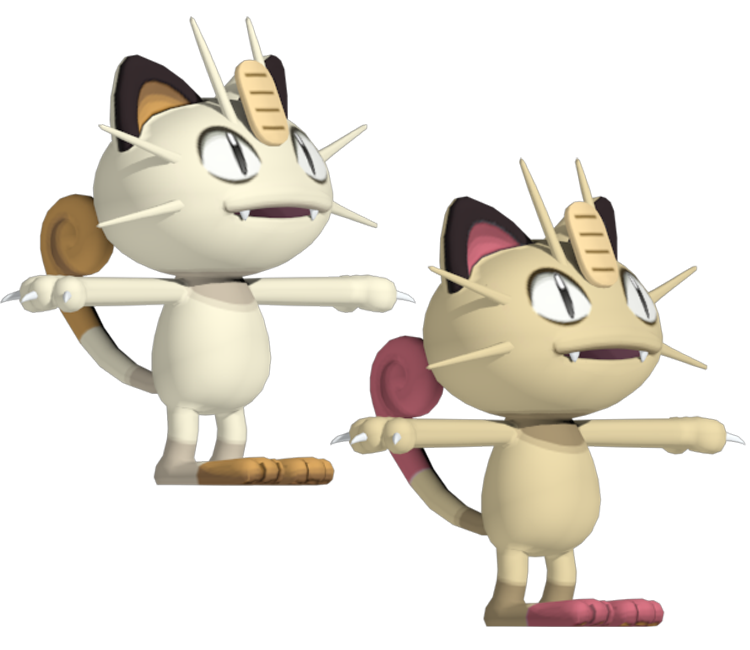 Meowth (Pokemon) Free 3D Model - .dae .fbx - Free3D