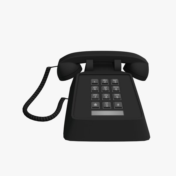 Traditional corded phone v1 Free 3D Model - .obj .stl - Free3D