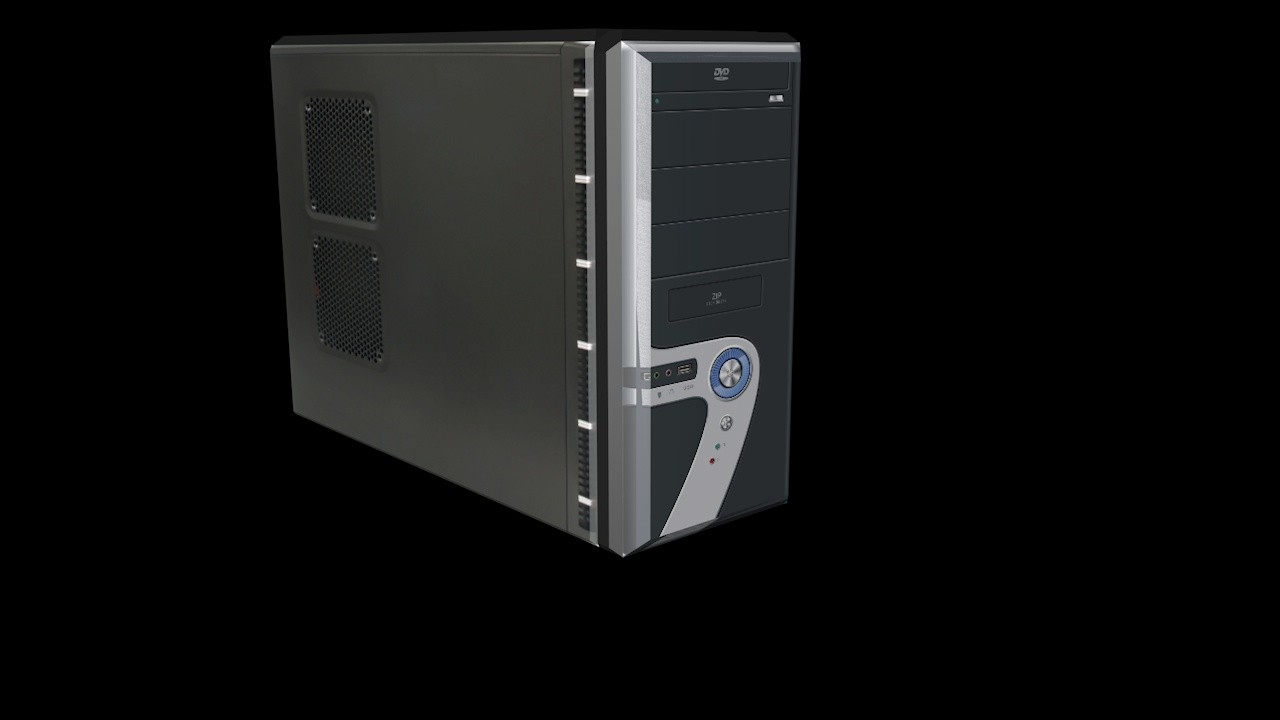 Cpu office / home Modelo 3D gratis - .c4d .obj - Free3D