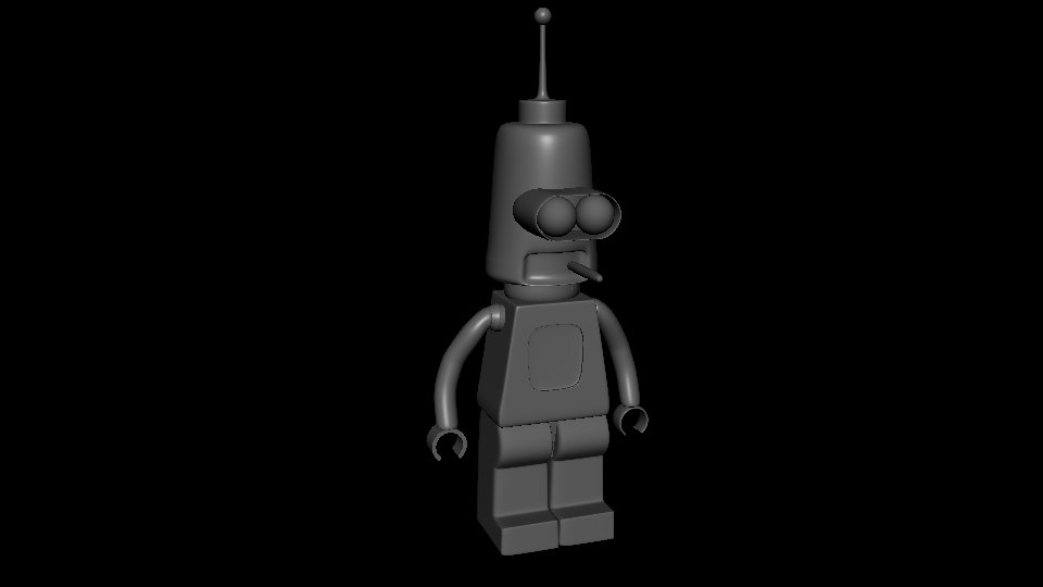 LEGO Bender Free 3D Model - .obj .mb .fbx - Free3D