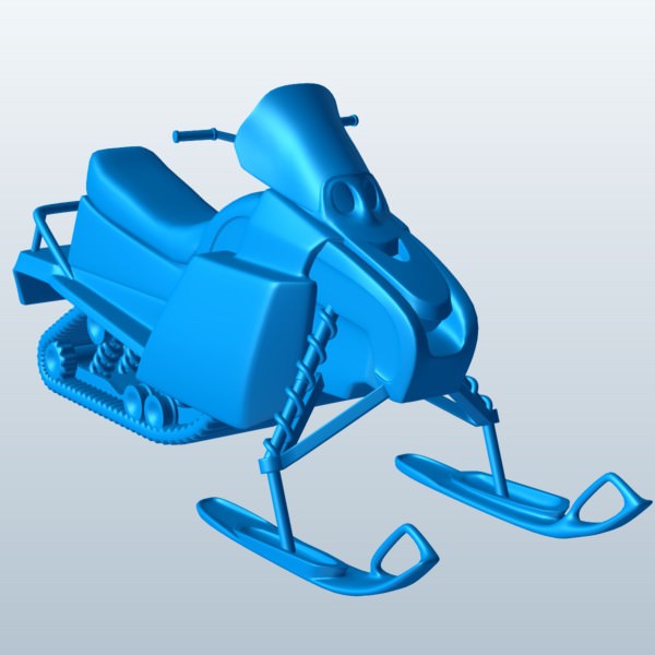 Backcountry Snowmobile v1 Free 3D Model - .obj .stl - Free3D