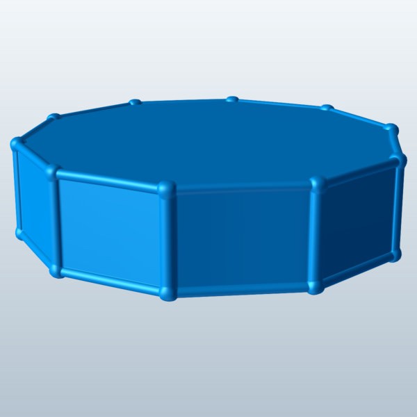 Decagonal prism v1 Free 3D Model - .obj .stl - Free3D