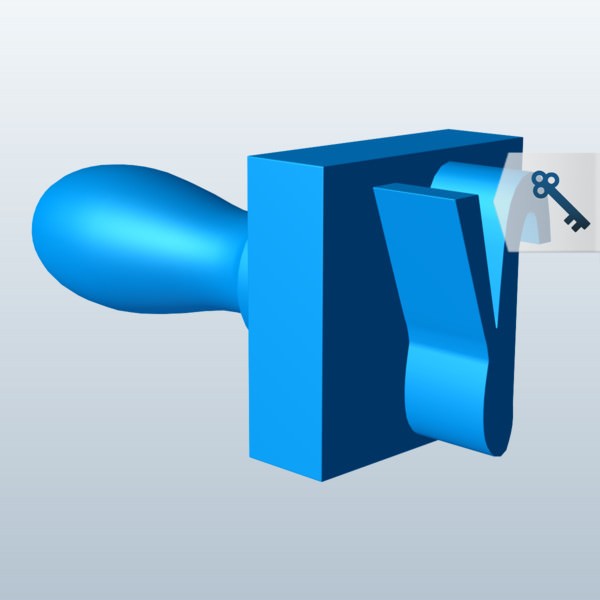 Gamma Greek Letter lower case v2 Free 3D Model - .obj .stl - Free3D