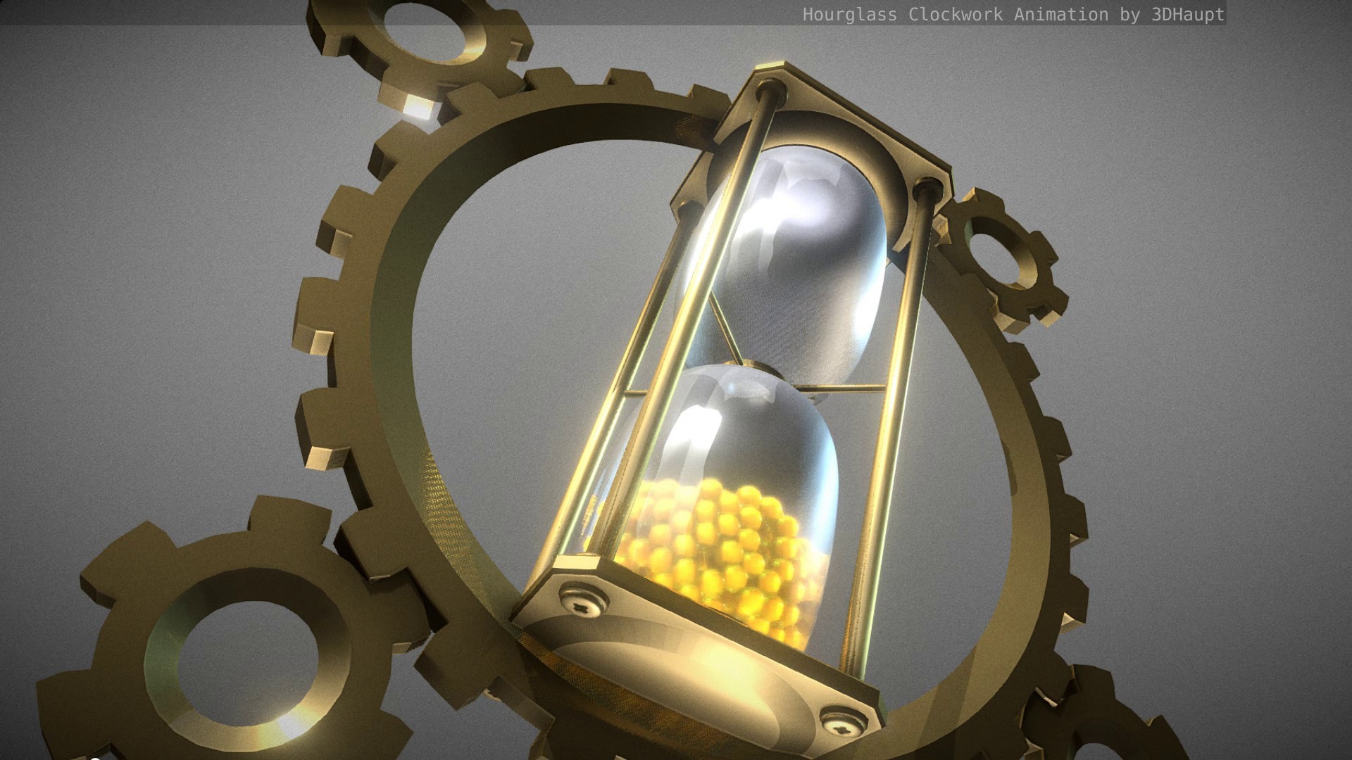 Hourglass Clockwork Animation Free 3D Model - .blend - Free3D