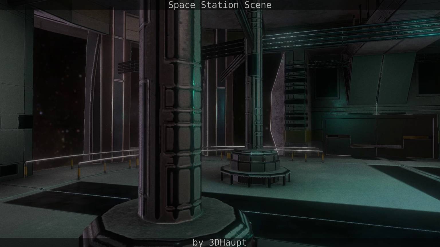 Space Station Scene Free 3D Model - .x .wrl .obj .abc .dae .tbscene ...