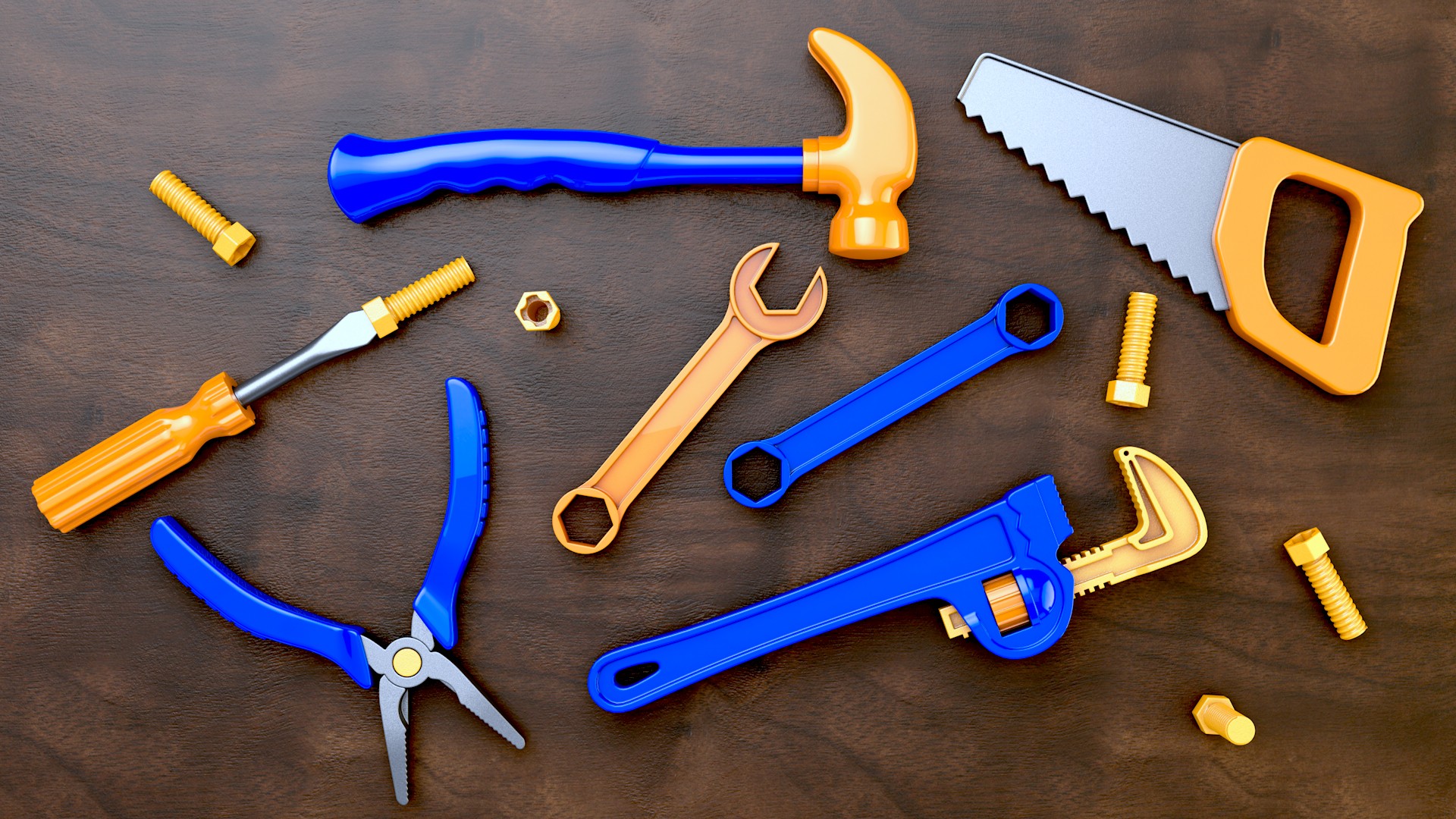 Toy tool kit Free 3D Model - .c4d .obj - Free3D