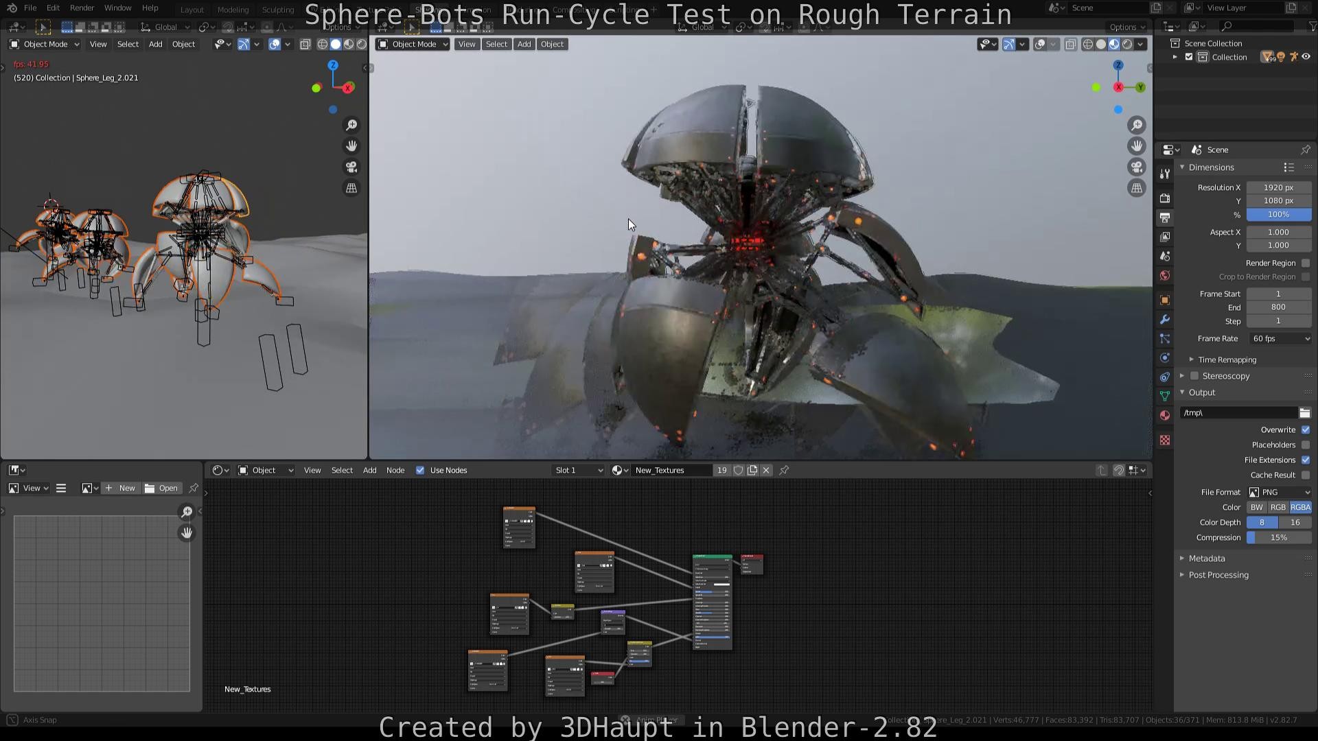 Sphere-Bots Run-Cycle Test on Rough Terrain Free 3D Model - .png .jpg ...