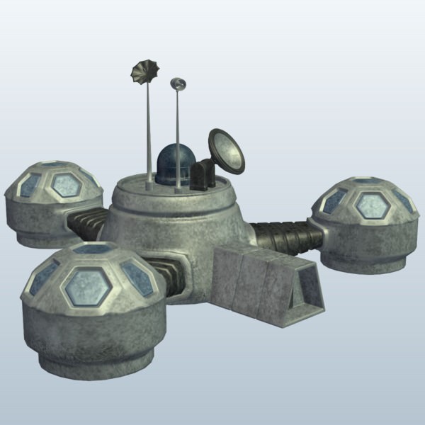 Moon Building Science Module v2 Free 3D Model - .obj .stl - Free3D