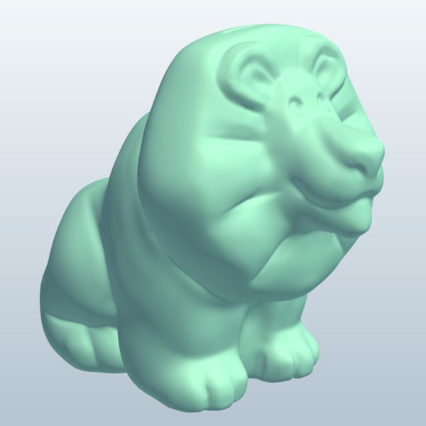 CoinBank Lion V2 Free 3D Model - .obj .stl - Free3D