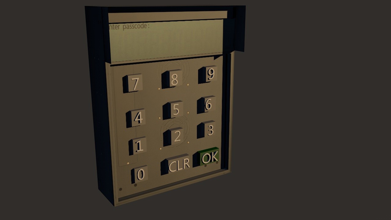 Gaming password machine Free 3D Model - .jpg .c4d .obj - Free3D