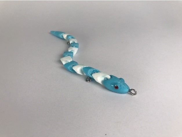 Custom fishing lure - Snake lure Free 3D Model - .stl - Free3D