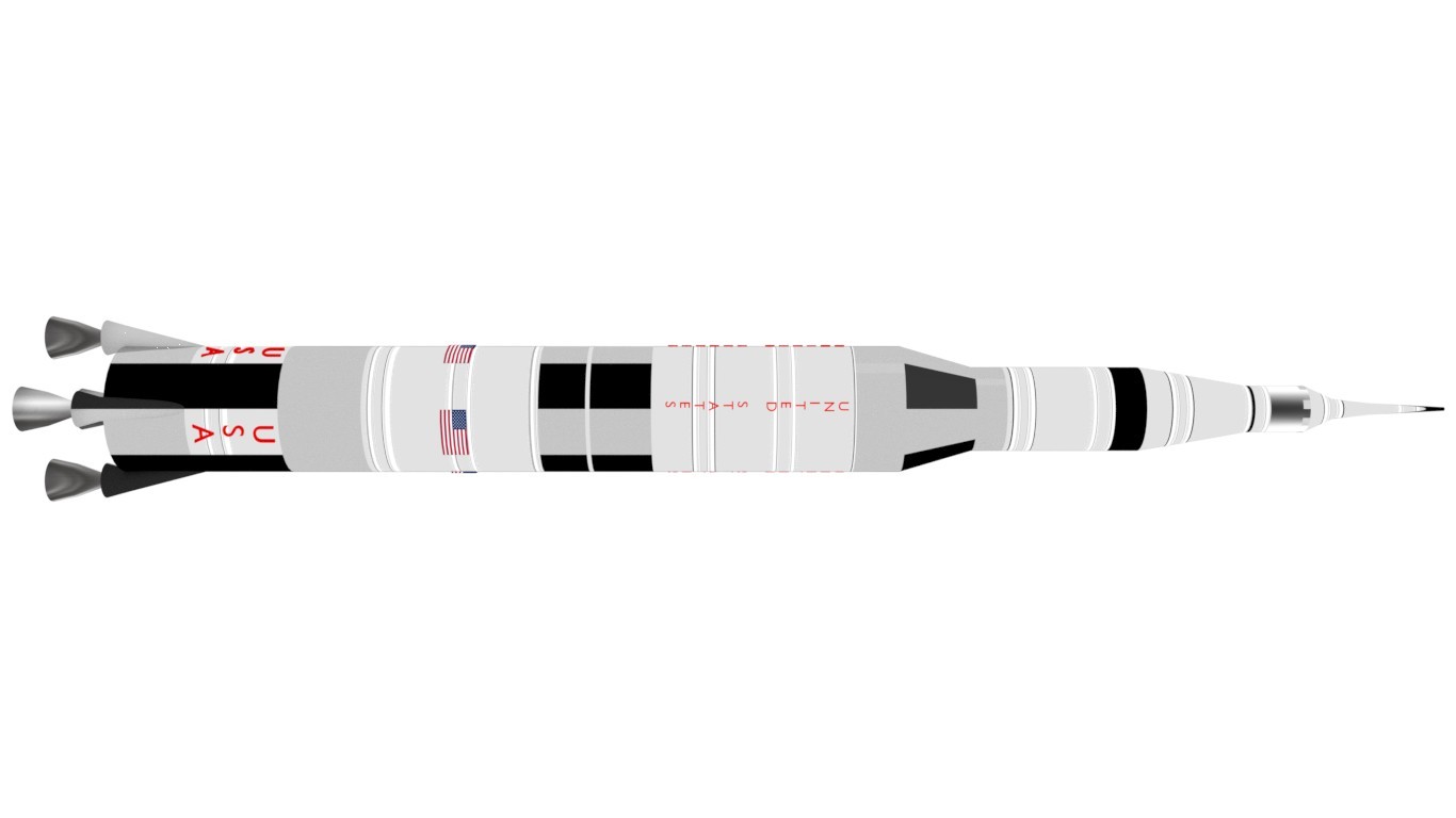 Space Rocket Saturn V Free 3D Model - .blender .3ds .obj .collada .aliaswavefront .material .stl ...