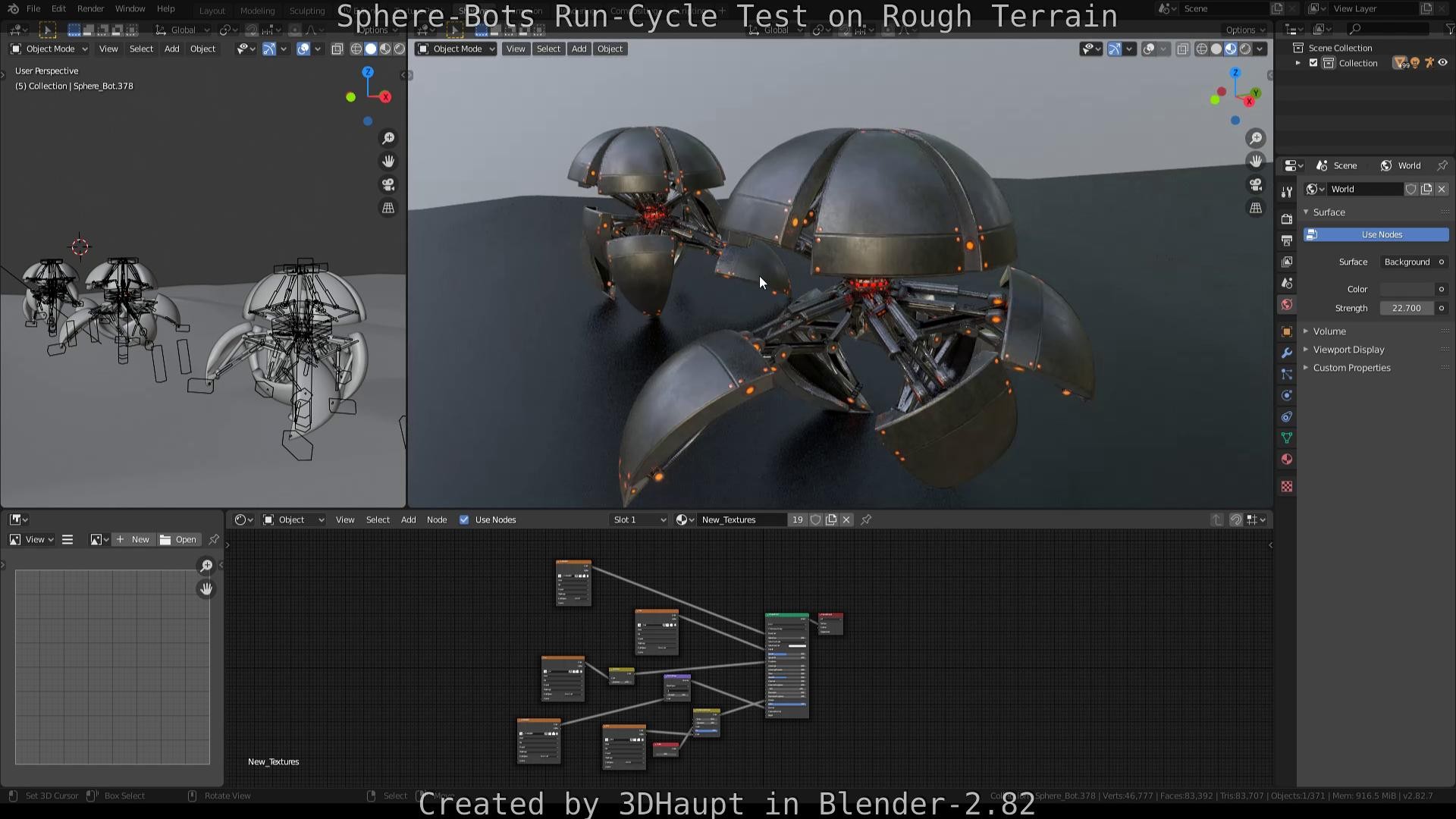 Sphere-Bots Run-Cycle Test on Rough Terrain Free 3D Model - .png .jpg ...