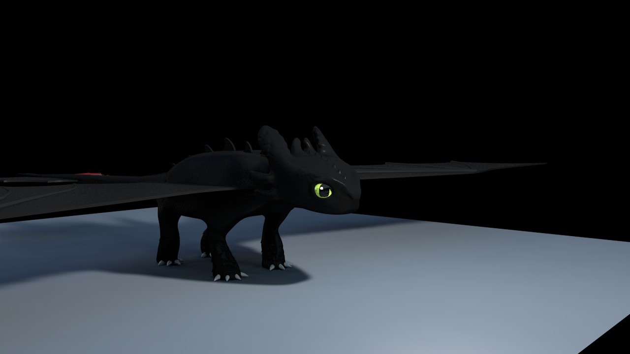 Toothless Free 3D Model - .obj - Free3D