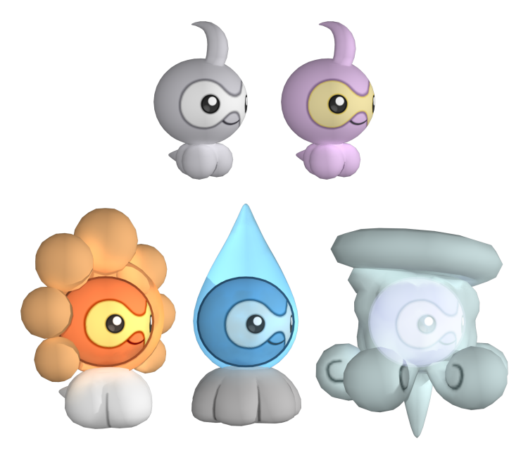 Castform (Pokemon) Free 3D Model - .dae .fbx - Free3D