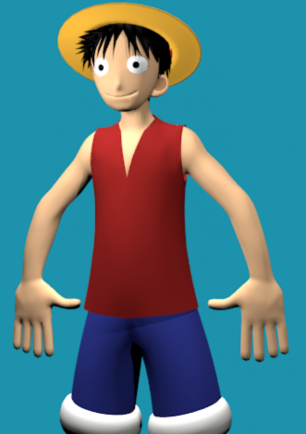 Luffy Free 3D Model - .obj .blend - Free3D